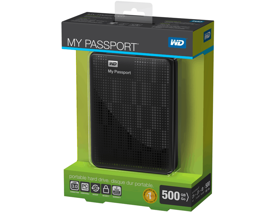 Disco Duro Externo Western Digital 500 Gb My Passport 2 5 Usb 3 0