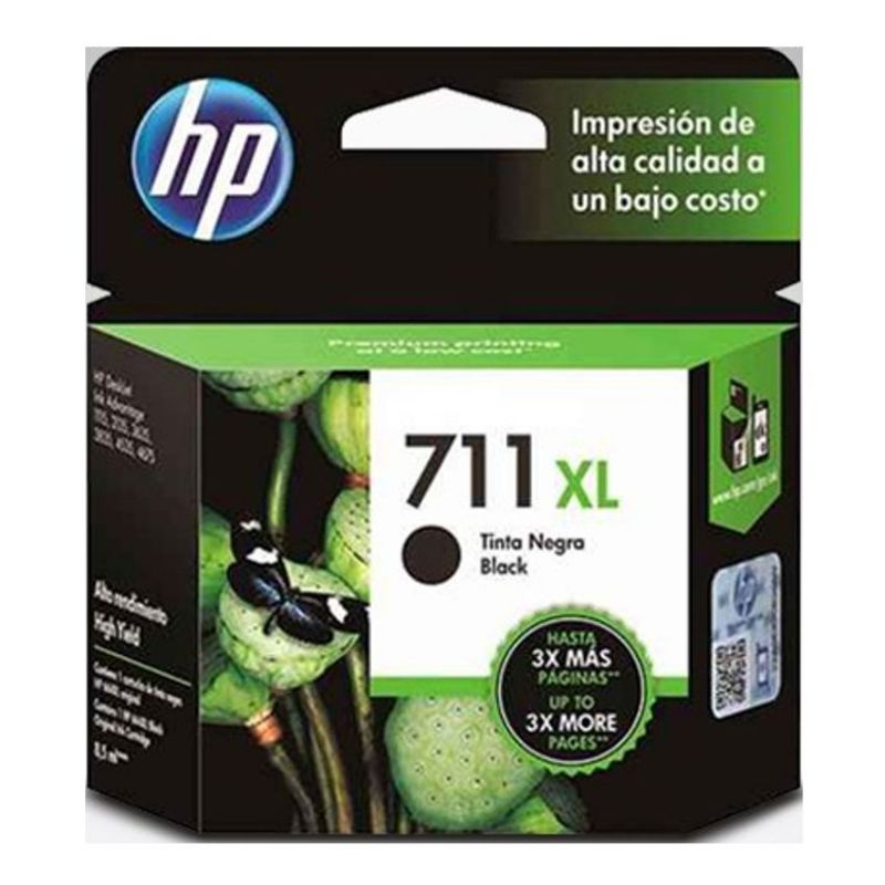 HP 711XL Negro Cartucho de Tinta Original Alta Capacidad CZ133A | QuickHard