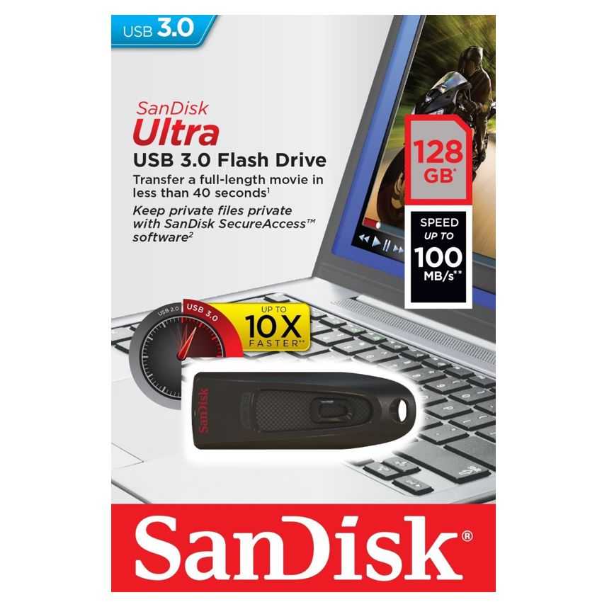 Pen Drive SANDISK 128 Gb. USB 3.0 Cruzer Ultra SDCZ48-128G-U46 | QuickHard Pen Drive SANDISK 128 Gb. USB 3.0 Cruzer Ultra SDCZ48-128G-U46 | QuickHard