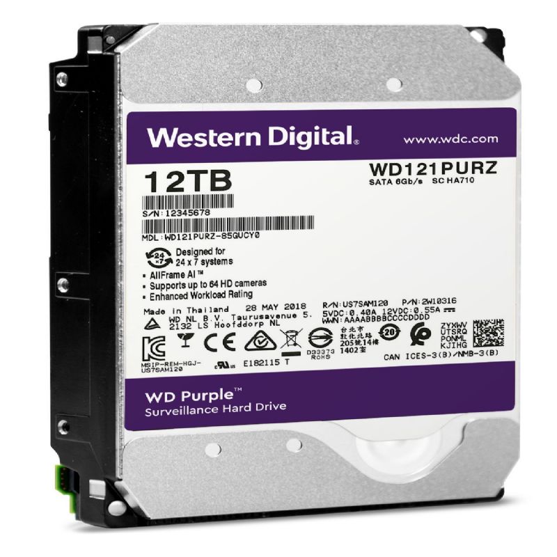 Western Digital 12 TB 3.5 Purple WD121PURZ | QuickHard